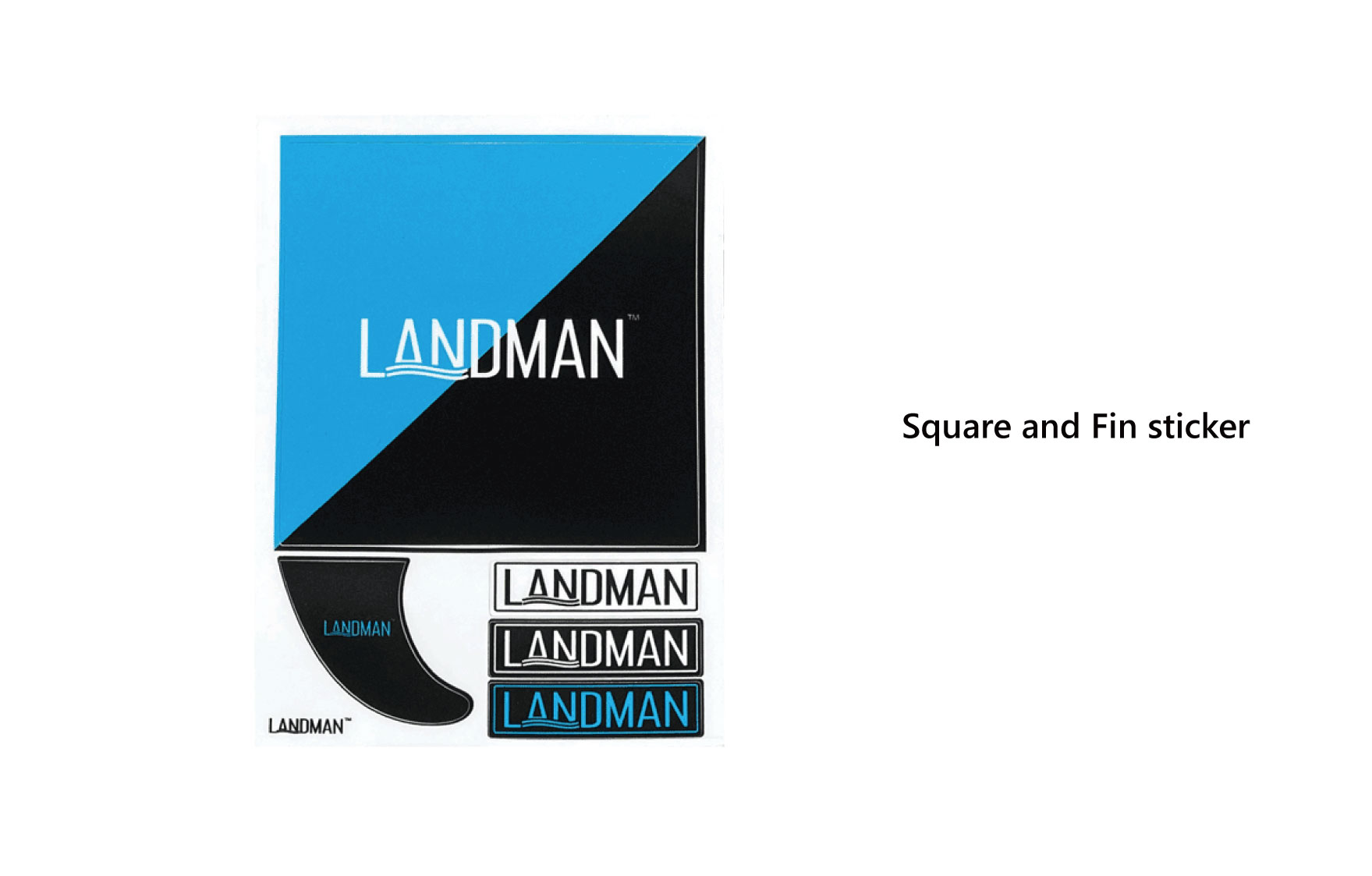 Square and Fin Sticker | LANDMAN